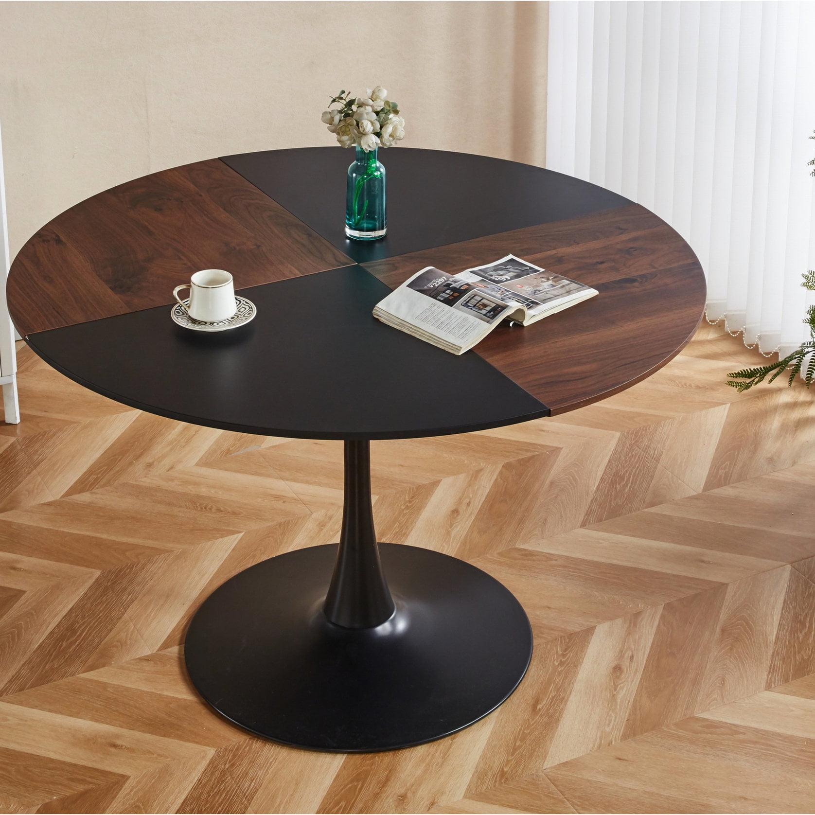 47.24-Inch Wide MDF Table with Stable Structure / Beautiful for Dining ...
