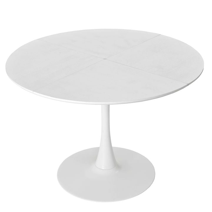 47.24"Round Dining Table, End Table, Wood Coffee Table with Patchwork ...