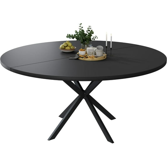 47.24" Round Dining Table, Modern Dining Room Table for 4-6 Person ...