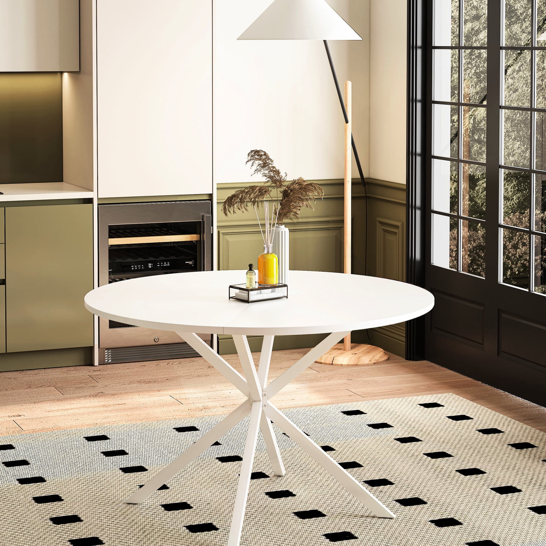 47.24'' Round Dining Table with Removable Parts | Perfect for Intimate ...