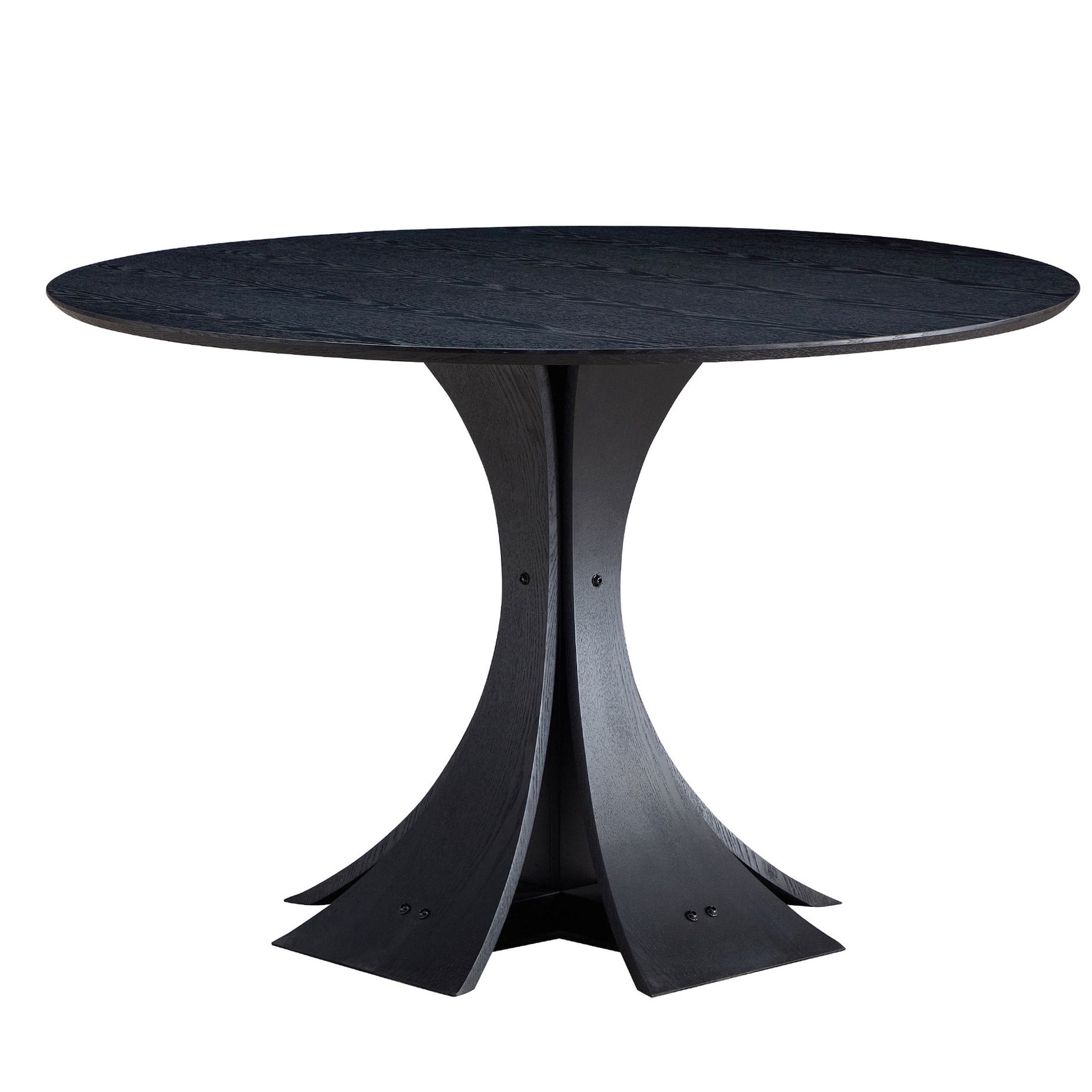 47.24" Round MDF Wood Dining Table, Black, Non - Toxic - Walmart.com