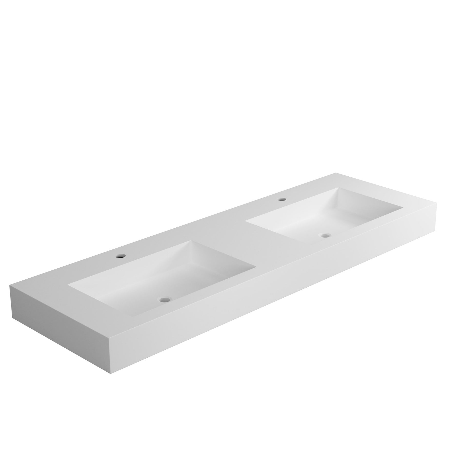 47.24 - inch Solid Surface Double Pedestal Basin | Designed for Two ...