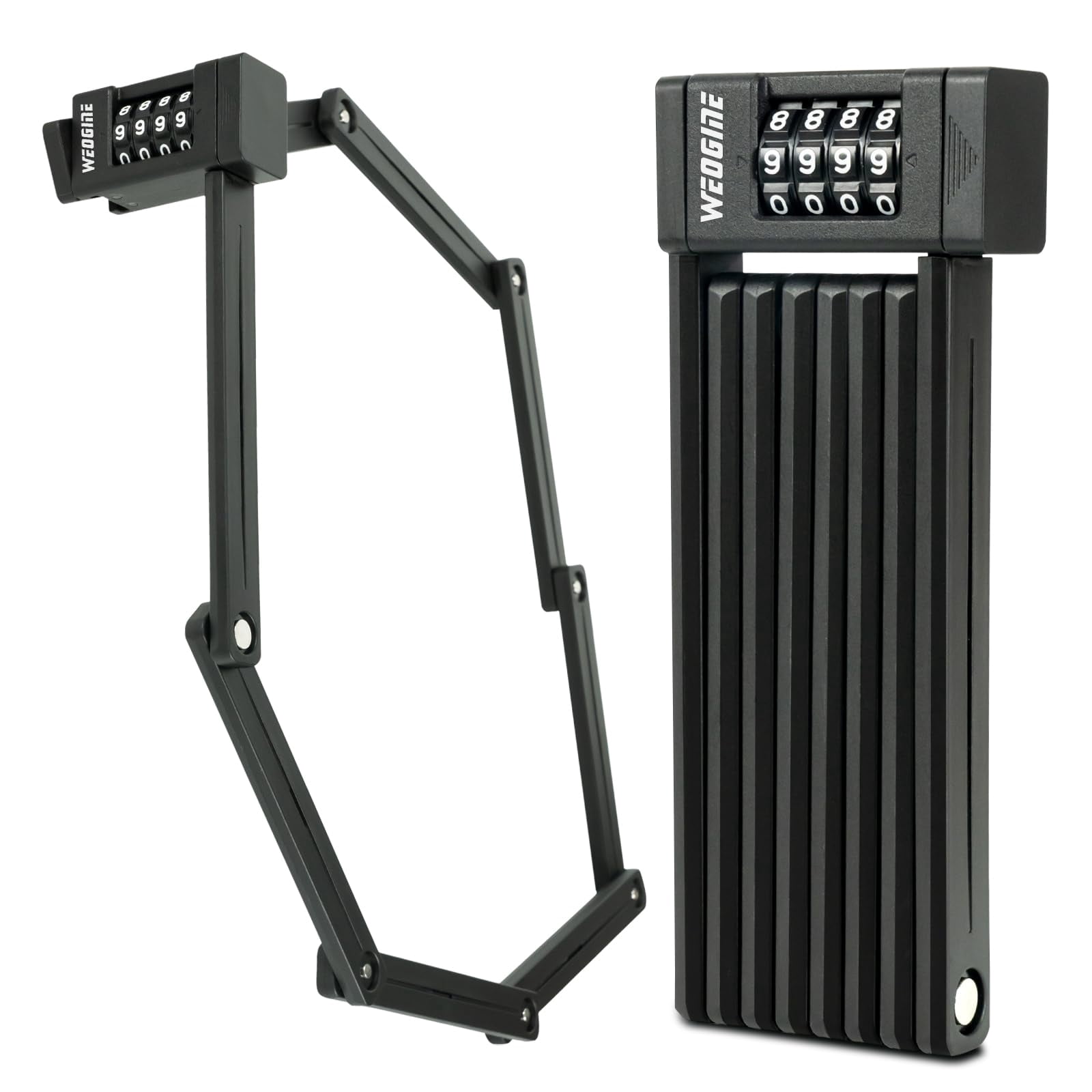 47.24inch Folding Bike Lock - 13mm Fold-Up 4 Digit Combination High ...