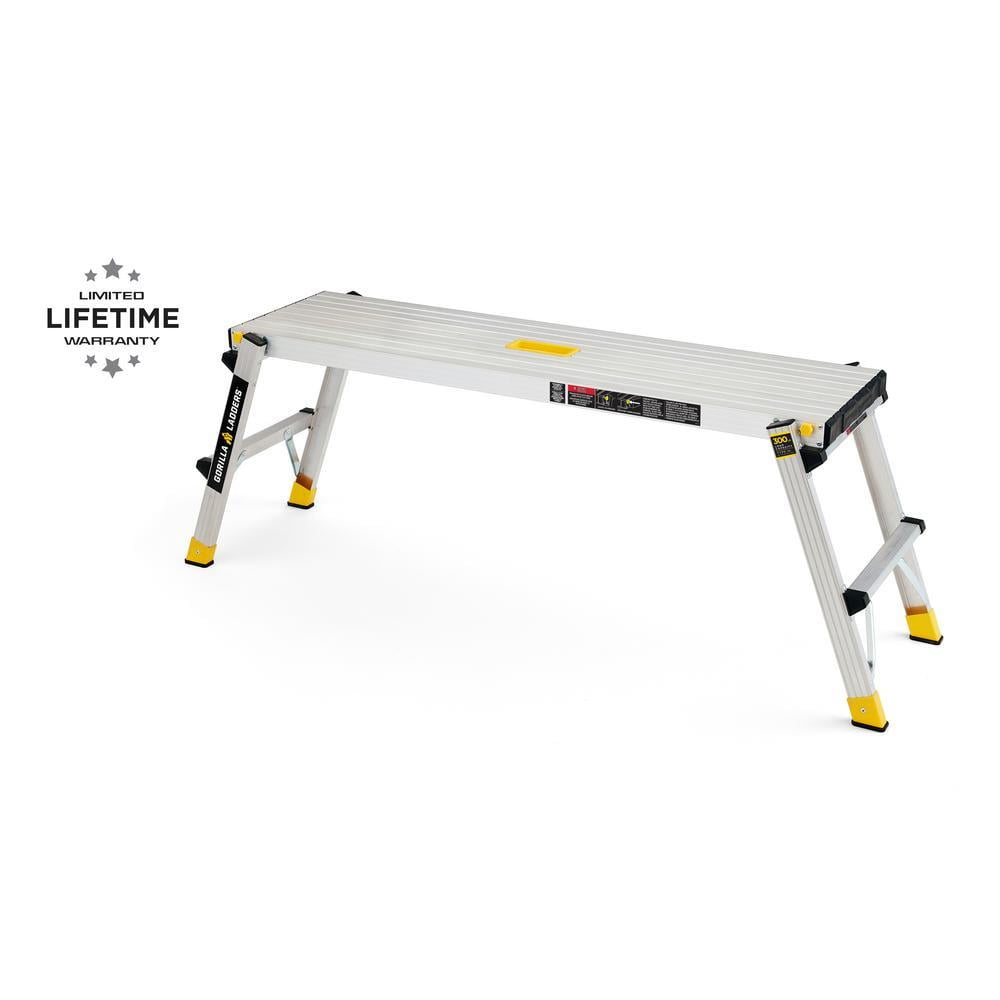 Gorilla Ladders Slim-Fold Work Platform 47.25 In. x 12 In. Non-Slip ...