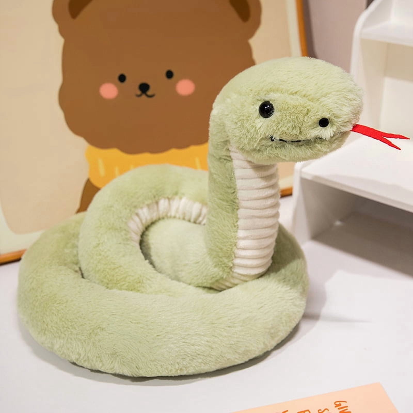 47.2in Realistic Stuffed Snake Plush Toy，for Christmas Halloween Favors ...