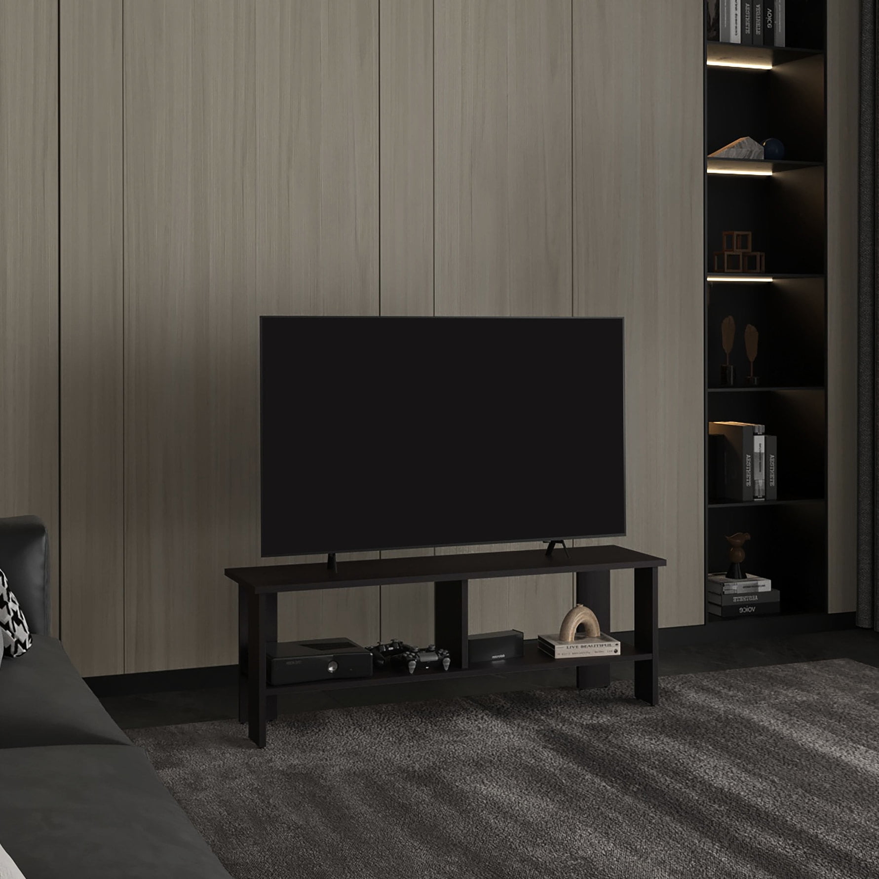 47.40 - inch Wide, MDF Construction / Keep Gaming Consoles in Place ...