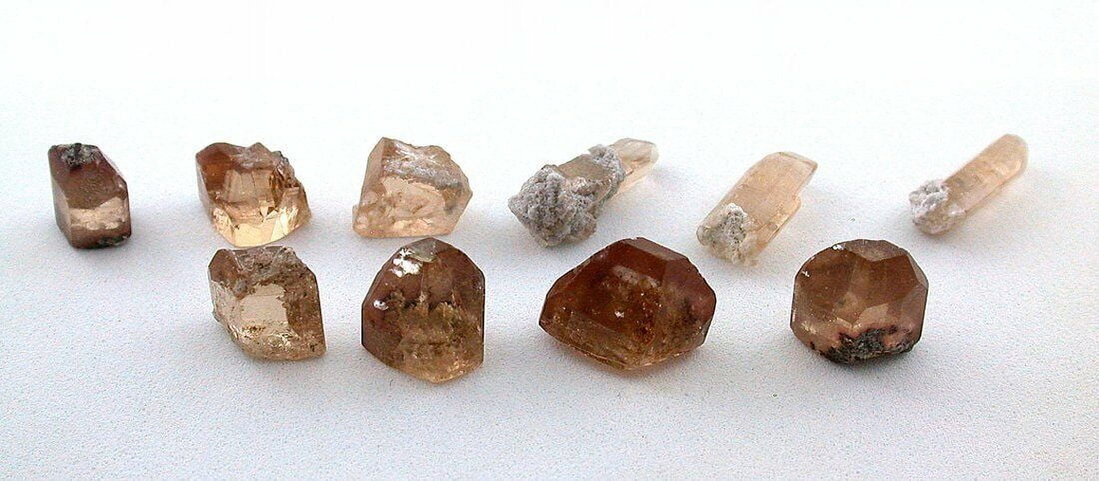 47.70 Carat 10 Golden Topaz Crystals Thomas Range Utah Specimen ...