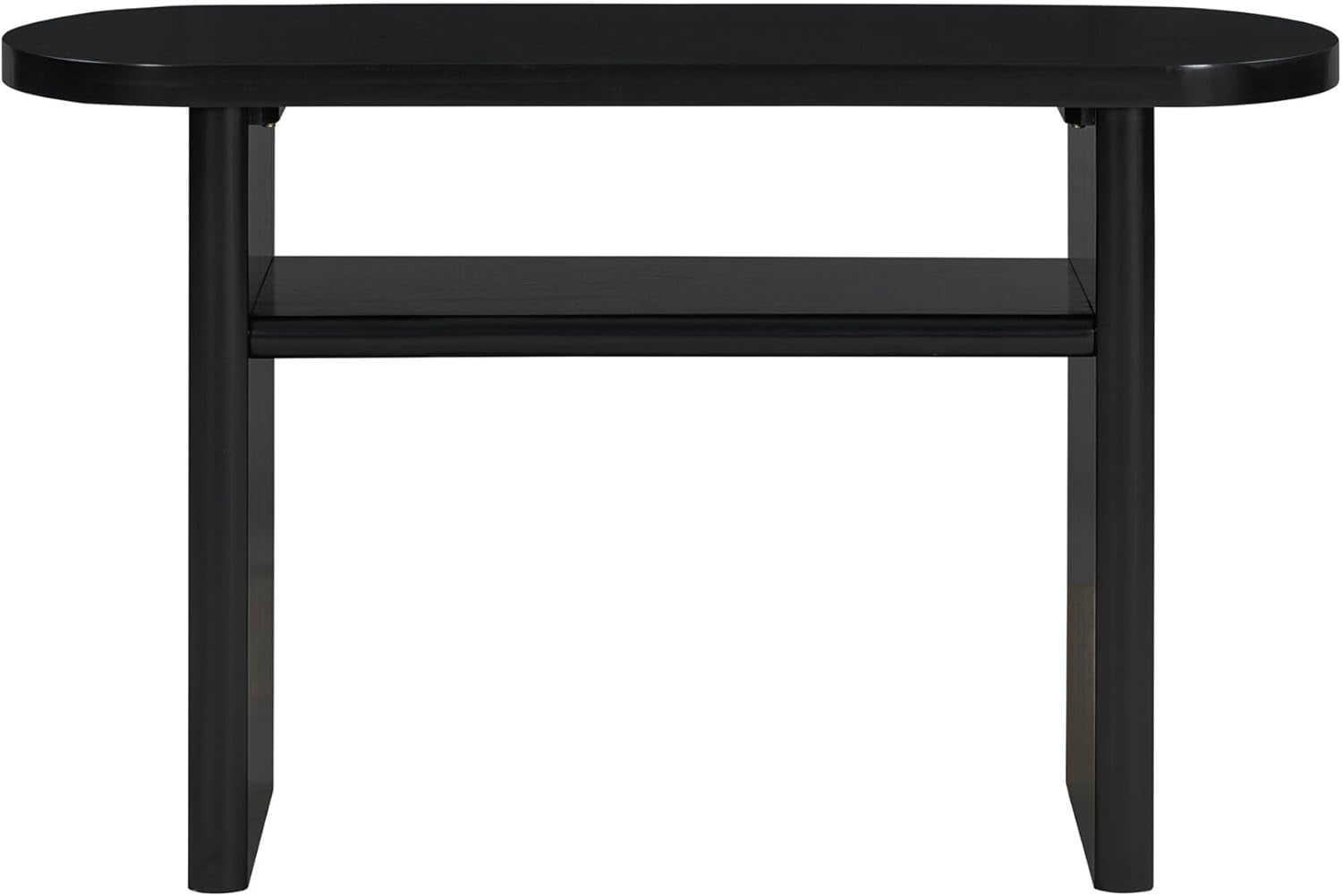 47.8" Wooden Console Table, Minimalist Entryway Table with Rounded ...