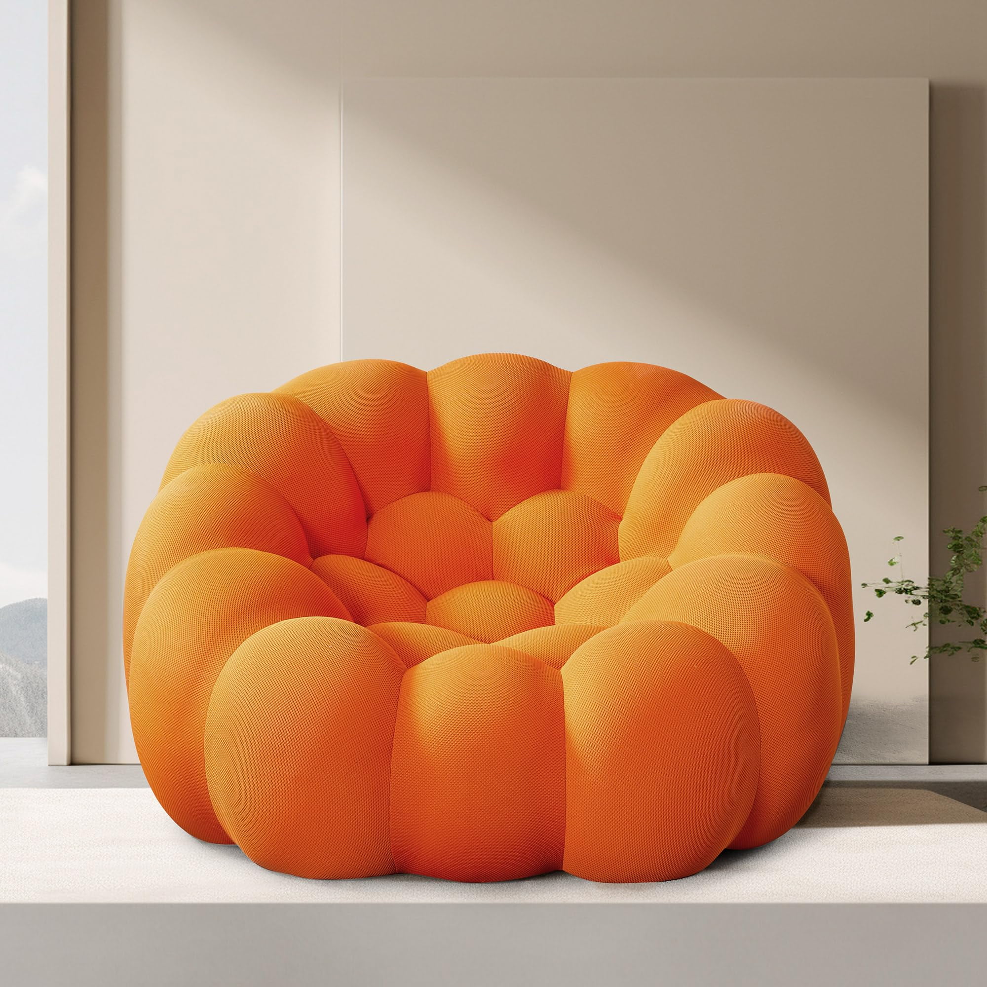 47'' Bubble Couch, Morden Lazy Sofa, High-Density Foam Sofa ...