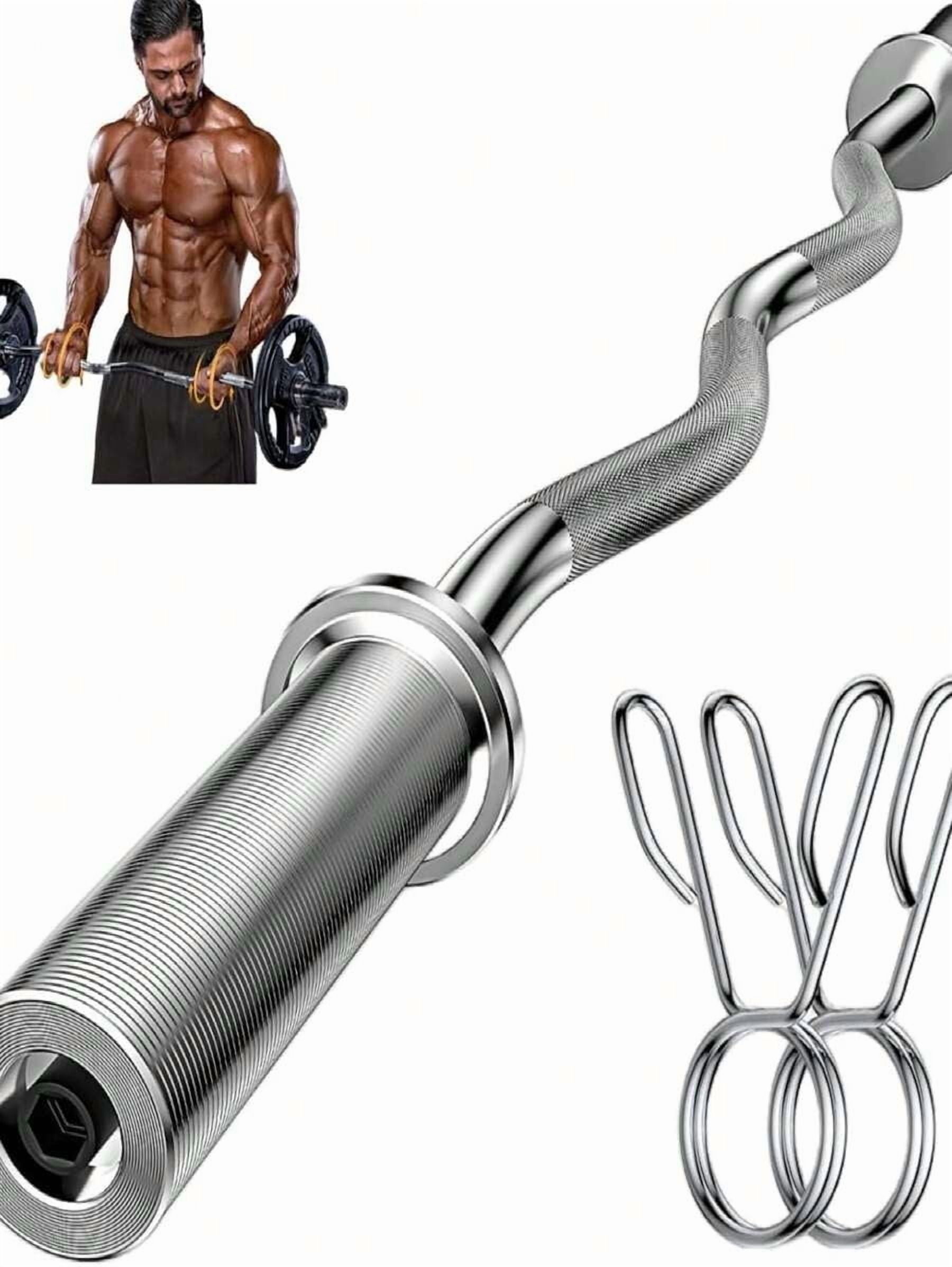 47" EZ Curl Bar For 2-Inch Weight Plates, Weight Lifting, Hip Thrusts ...