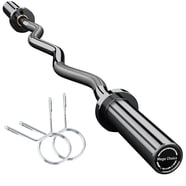 Titan Fitness 60 LB Rubber Straight Fixed Barbell, Pre-Loaded Weight ...