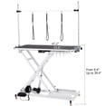 47" Electric Dog Grooming Table (White), Heavy Duty Electric Grooming ...