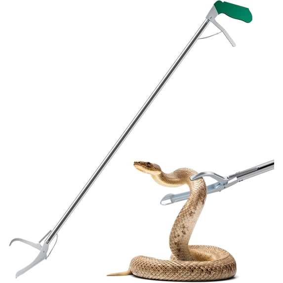 47" Extra Heavy Duty Snake Tongs Reptile Grabber Catcher Wide Jaw ...