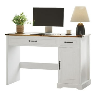 Finmind Computer Desk with 4 Drawers, 51-Inch Home Office Desks with ...