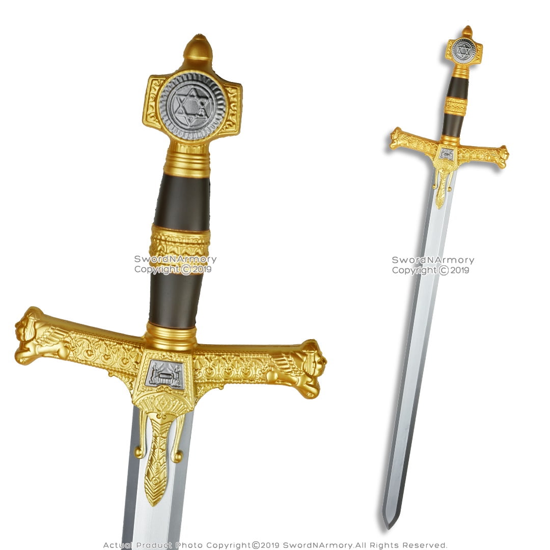 47" Foam Padded King Solomon Medieval Long Sword Cosplay - Walmart.com