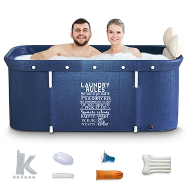 Portable Bathtub, Foldable Adult Japanese Soaking Bathtub, Freestanding ...