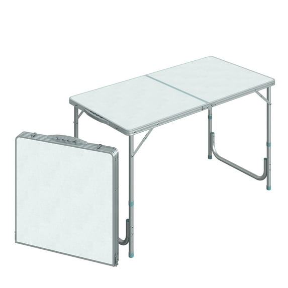 47" Folding Camping Table with Height Adjustability, Lightweight ...
