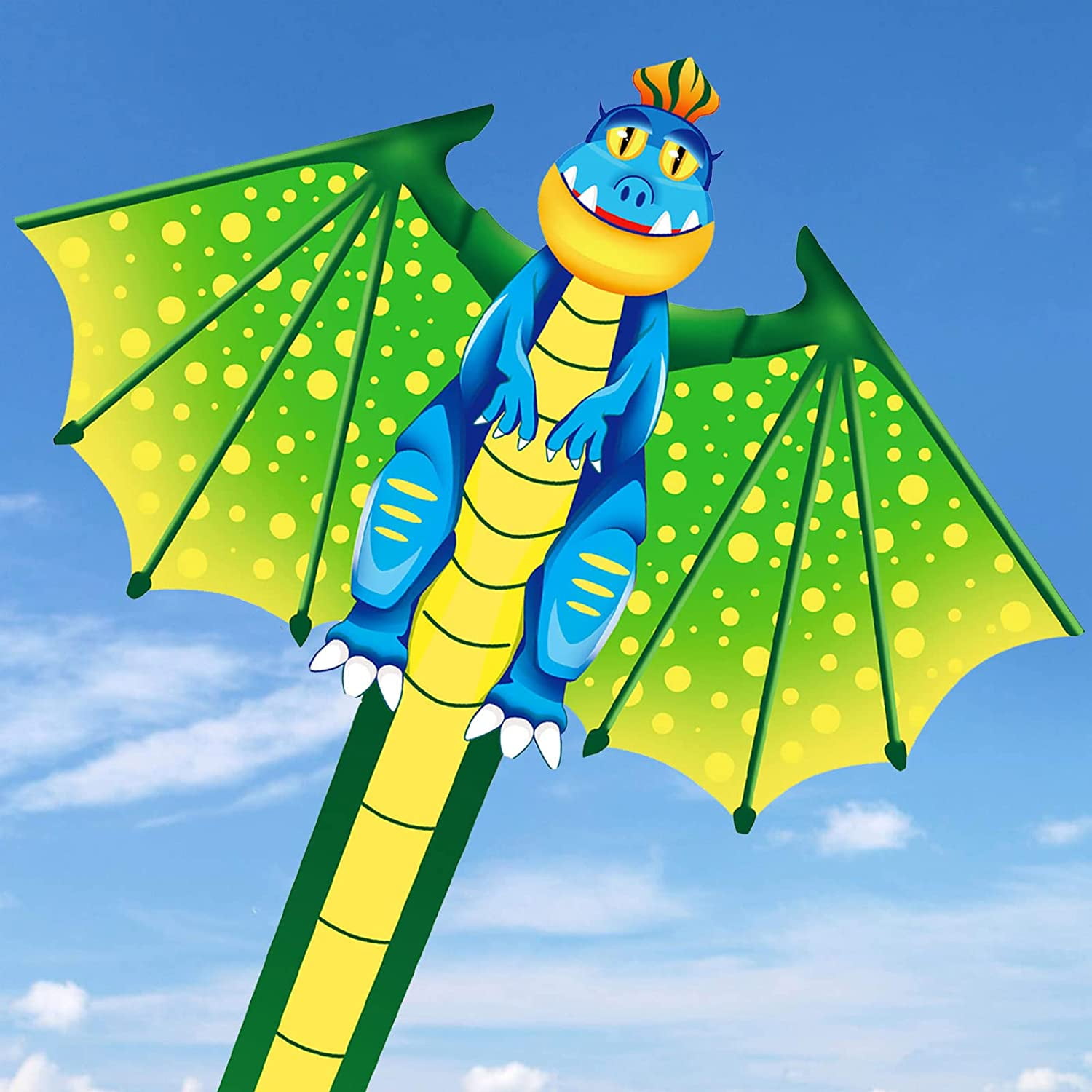 55 x 28 in Large Dinosaur Kite for Kids and Adults Beginner, Single ...