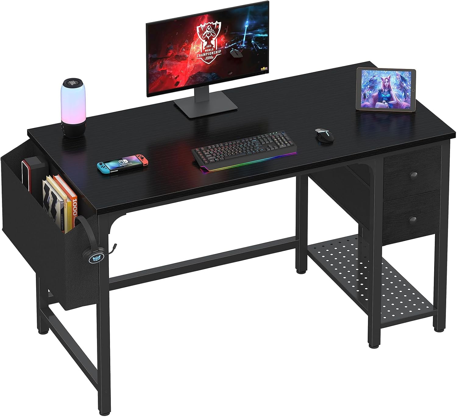 47 Inch Computer Desk for Home Office, Modern Simple Study Writing ...