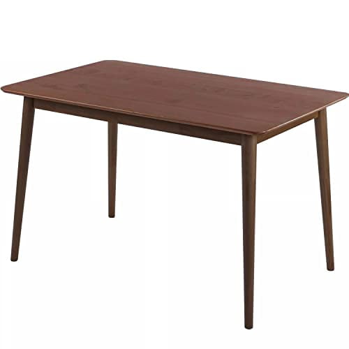 47 Inch Dining Table Modern Kitchen Table Rectangular Top with Solid ...