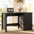47-Inch Farmhouse Executive Desk with File Drawer and 2 Storage Drawers ...