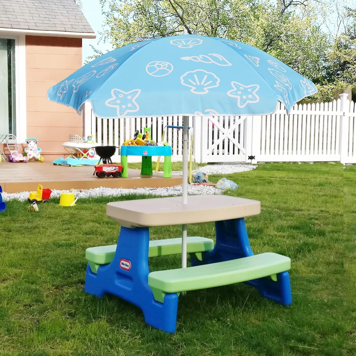 47 Inch Kids Beach with for Picnic Tables, Water Tables & Outdoor ...
