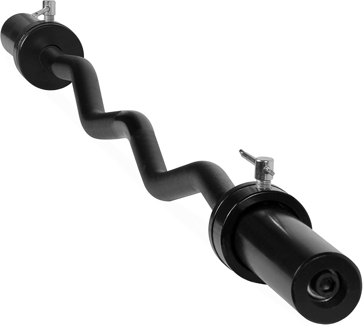 47-Inch Olympic EZ Curl Bar - 200lb Capacity for Biceps/Triceps ...