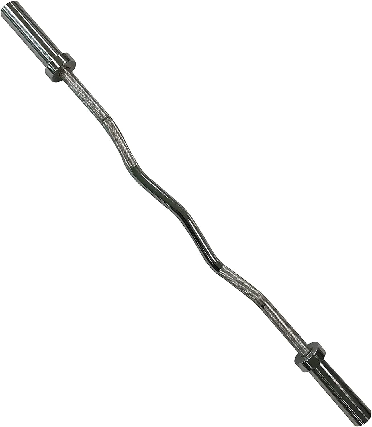 47-Inch Olympic EZ Curl Bar - 200lb Capacity for Biceps/Triceps ...