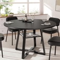 47 Inch Round Dining Table for 4-6 People,Modern Circle Dining Room ...