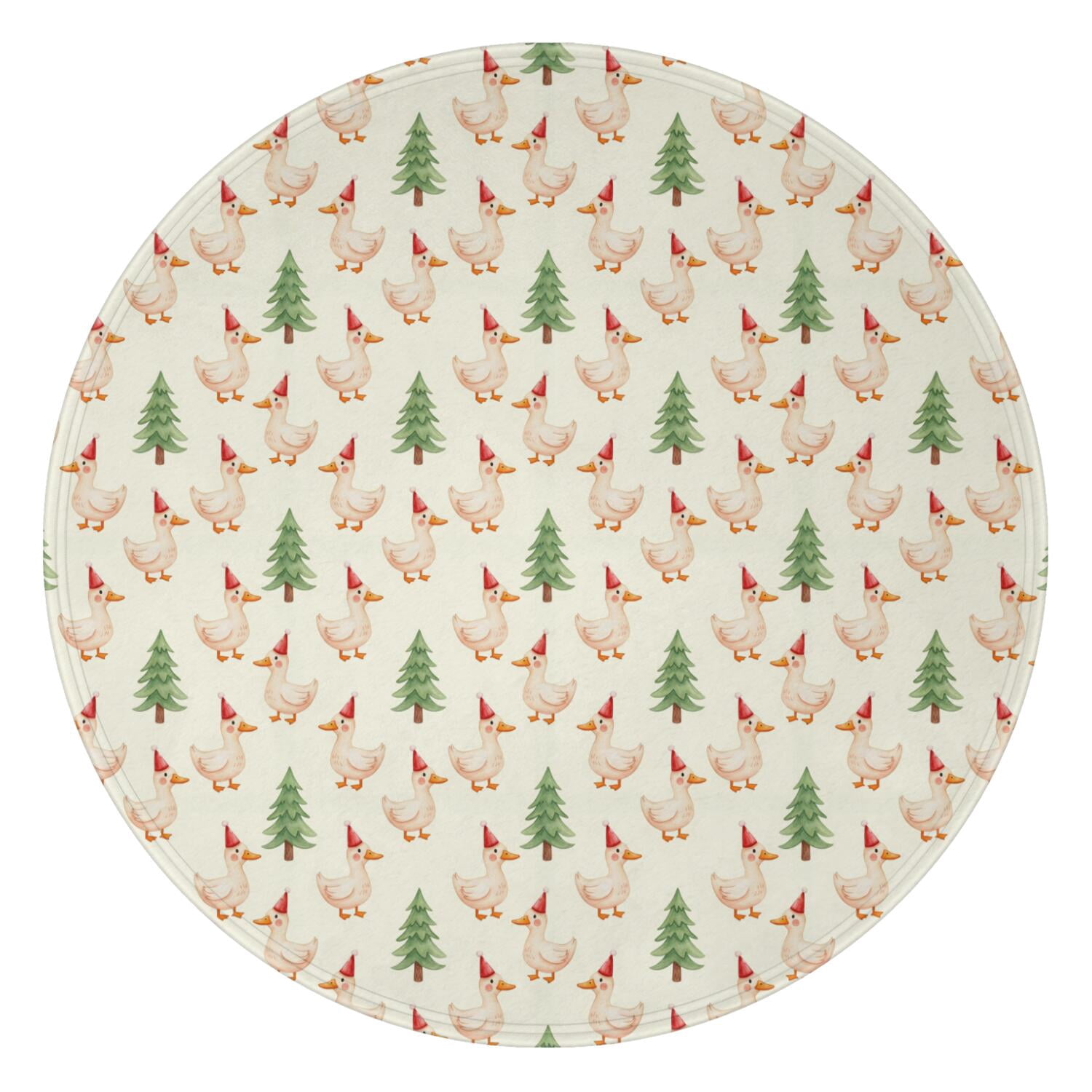 47 Inch Round Flannel Blanket for Adults & Kids, Soft, Cozy ...