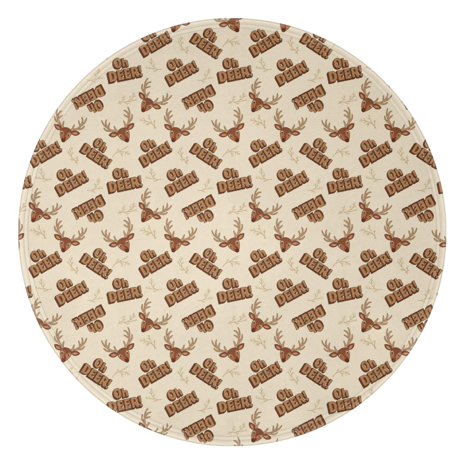 47 Inch Round Flannel Blanket for Adults & Kids, Soft, Cozy ...