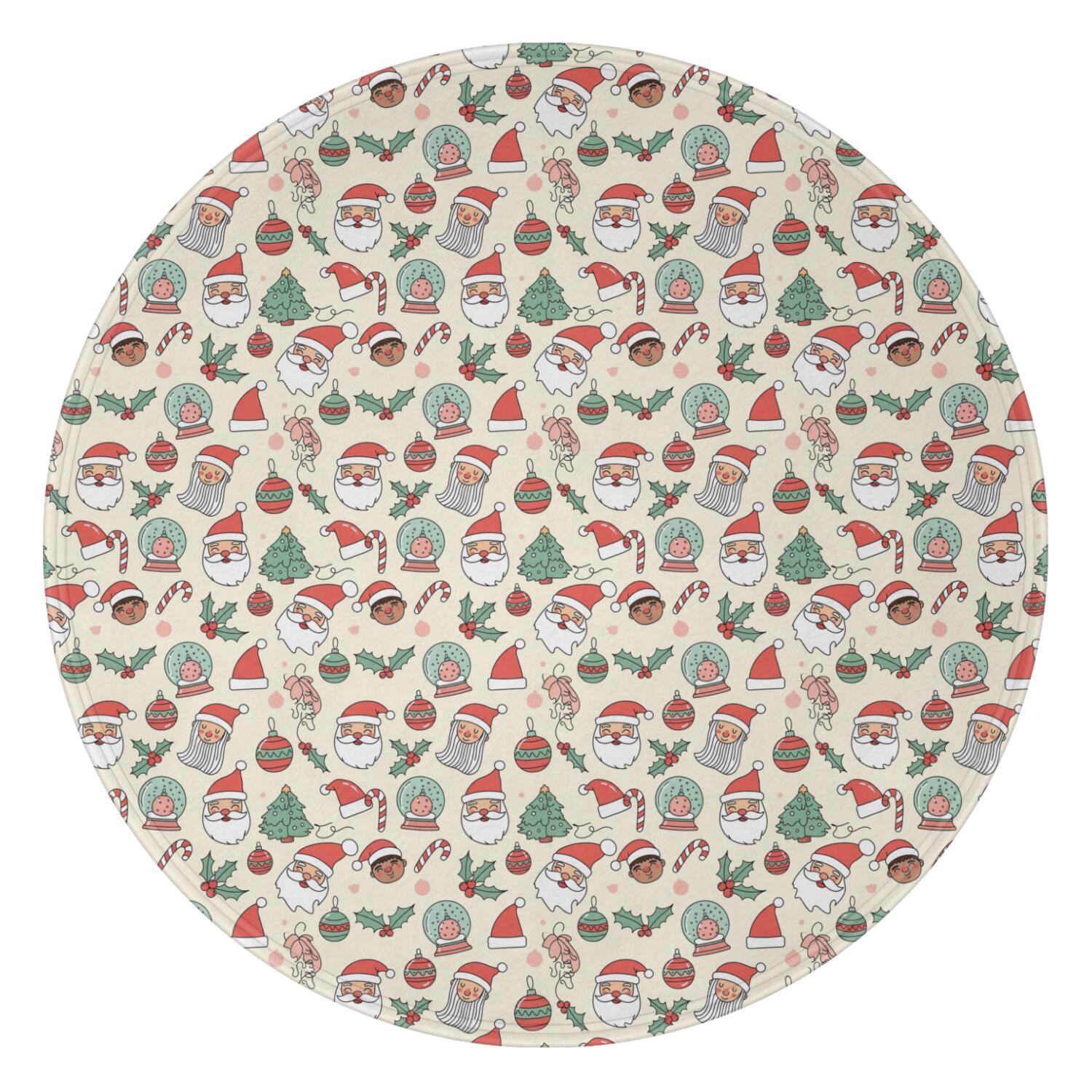 47 Inch Round Flannel Blanket for Adults & Kids, Soft, Cozy ...