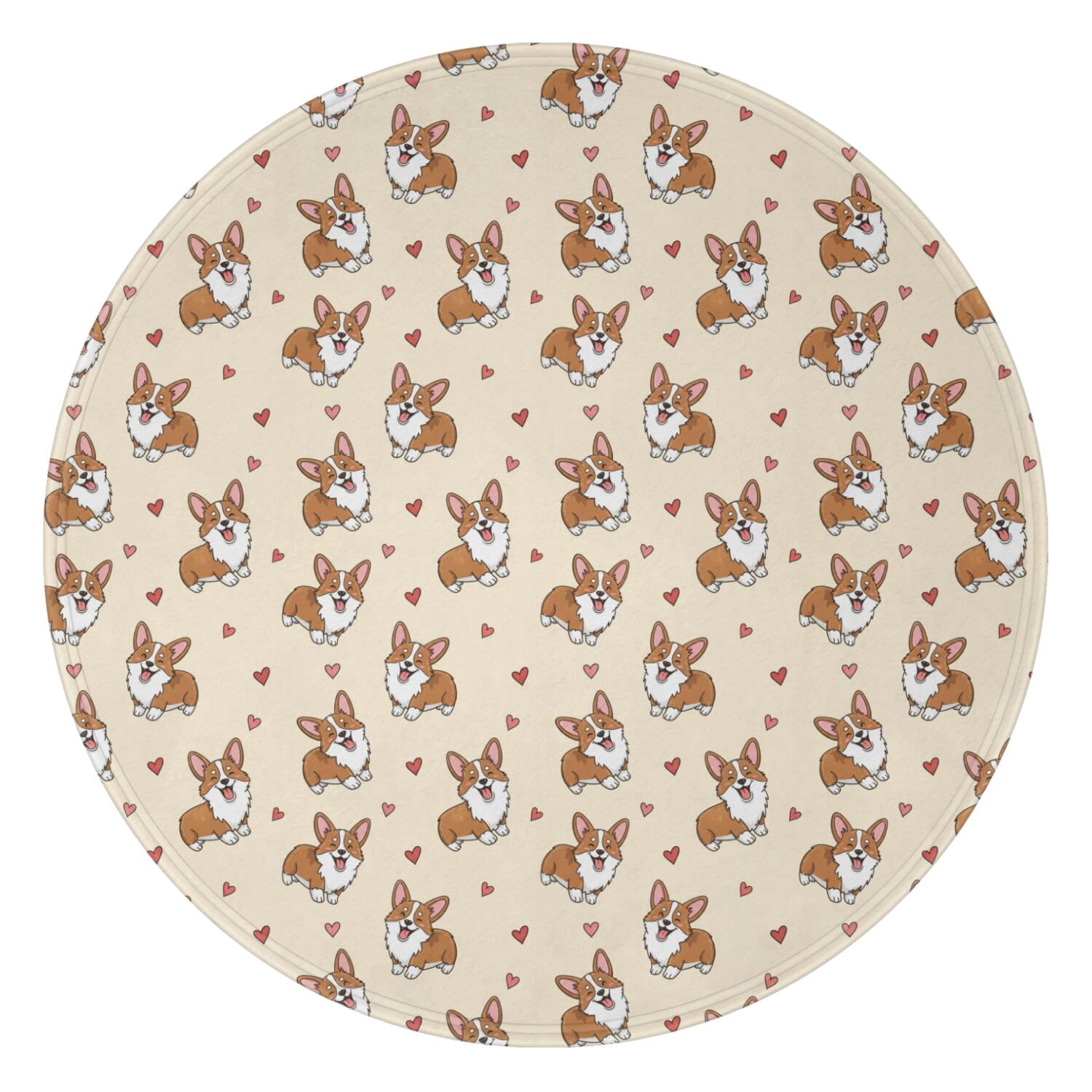 47 Inch Round Flannel Blanket for Adults & Kids, Soft, Cozy ...