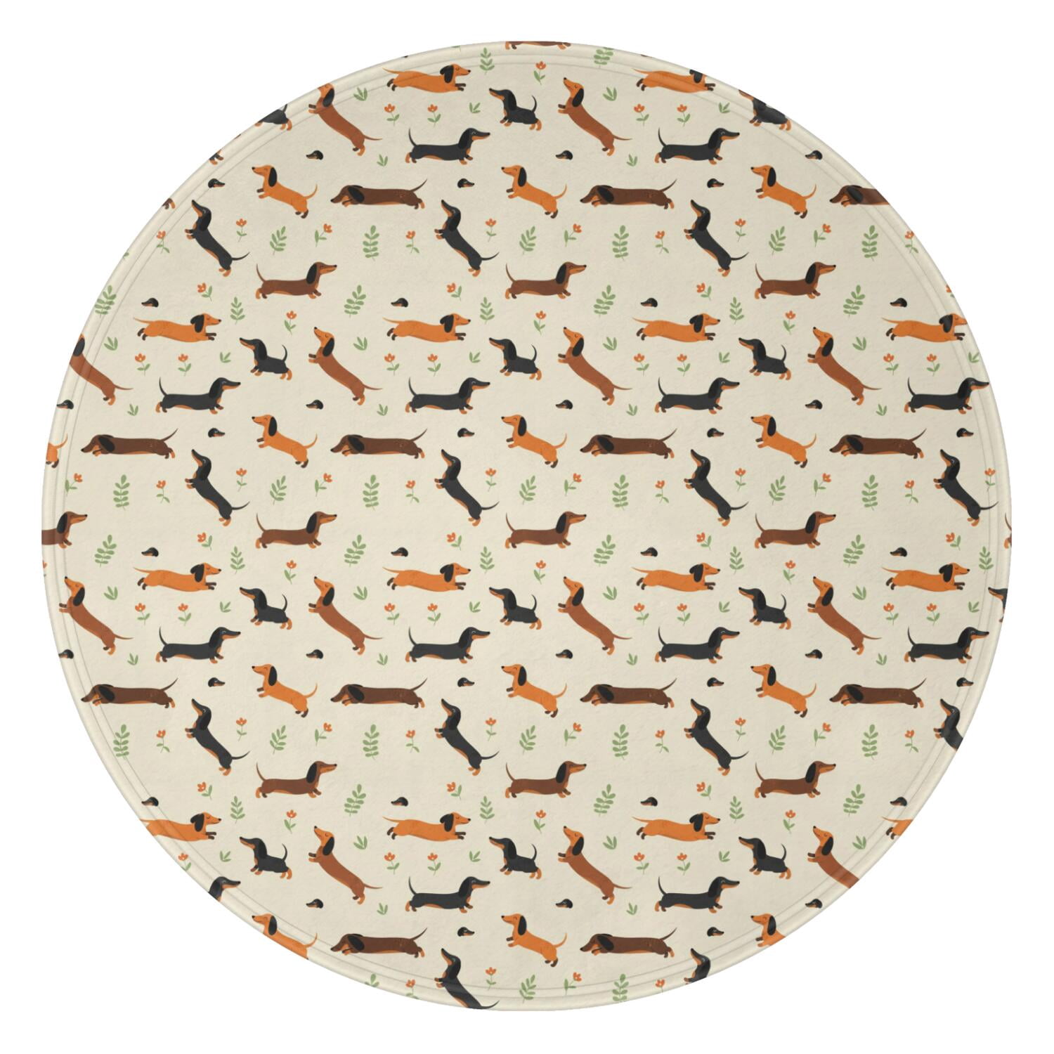 47 Inch Round Flannel Blanket for Adults & Kids, Soft, Cozy ...