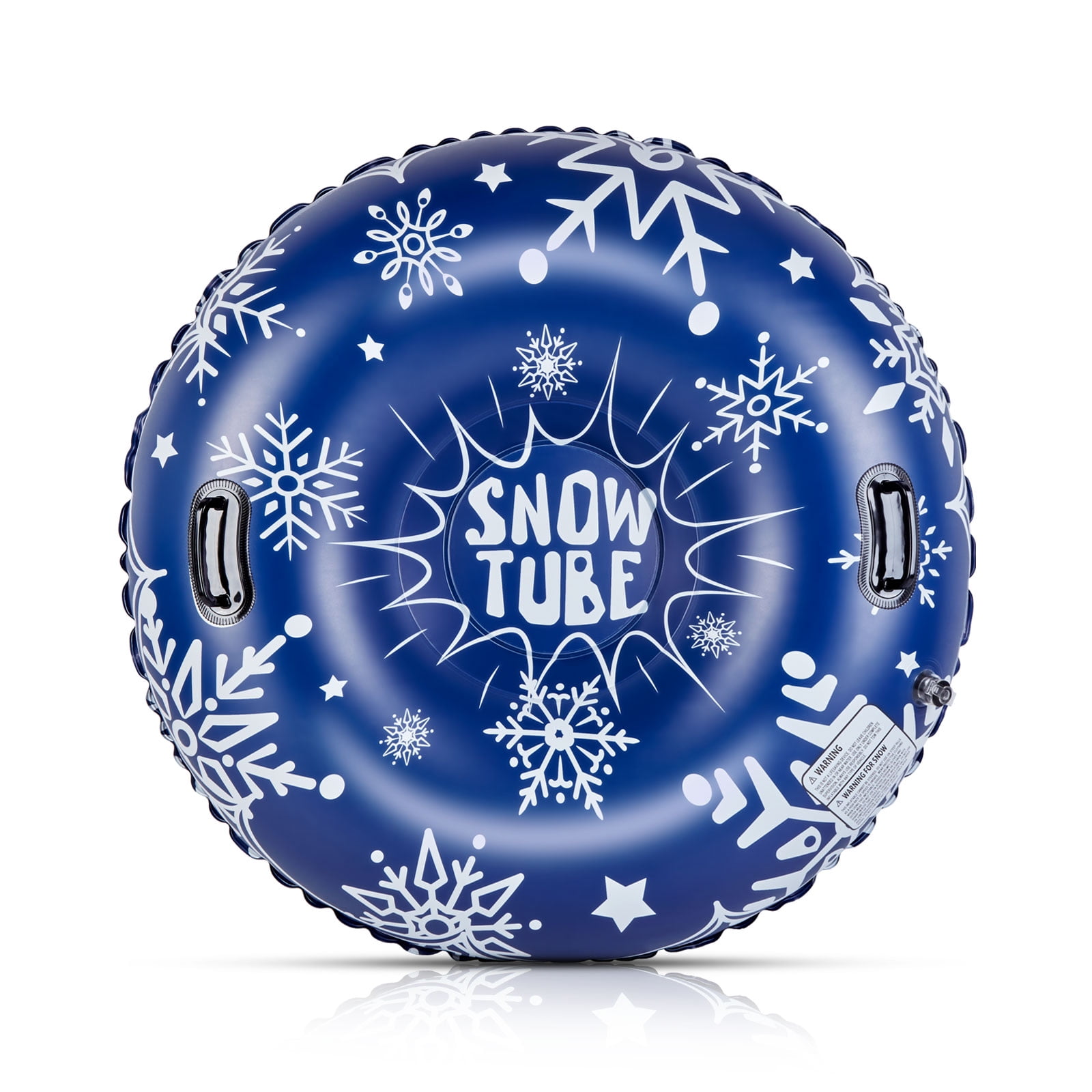 47-Inch Snow Tube Winter Snow Tube Snowflake Type for Sledding Heavy ...