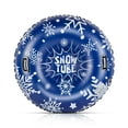 47-Inch Snow Tube Winter Snow Tube Snowflake Type for Sledding Heavy ...
