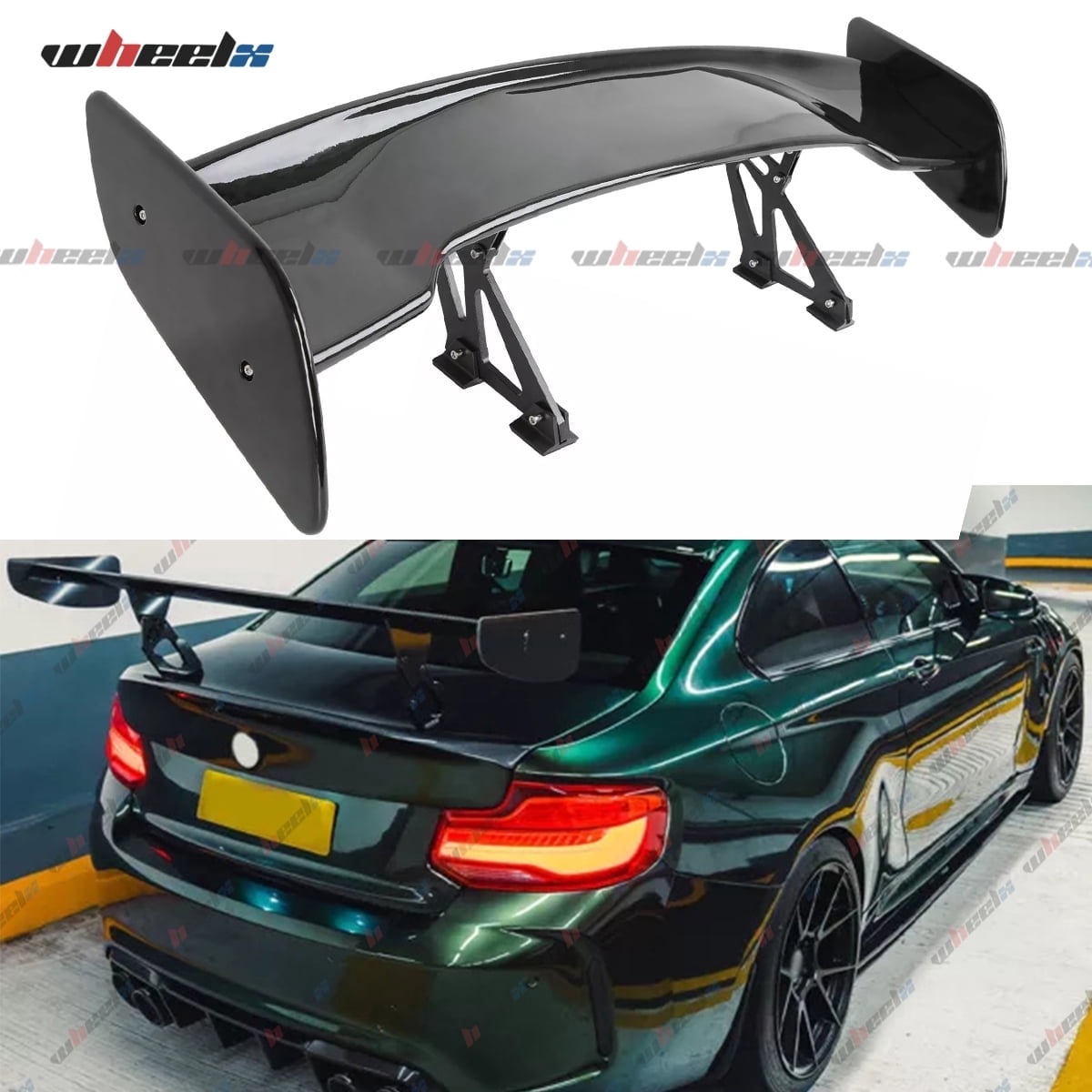 57 Inch Universal Rear Spoiler, Adjustable GT Style Car Rear Trunk ...