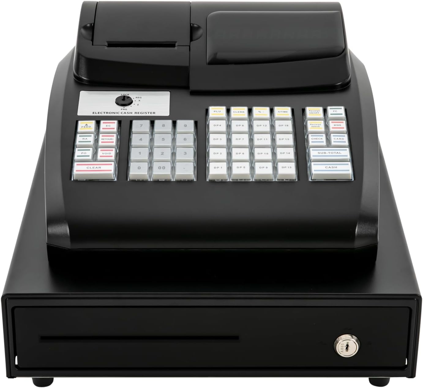 47 Keys Electronic Cash Register 200 PLU, Thermal Printing Casher with ...