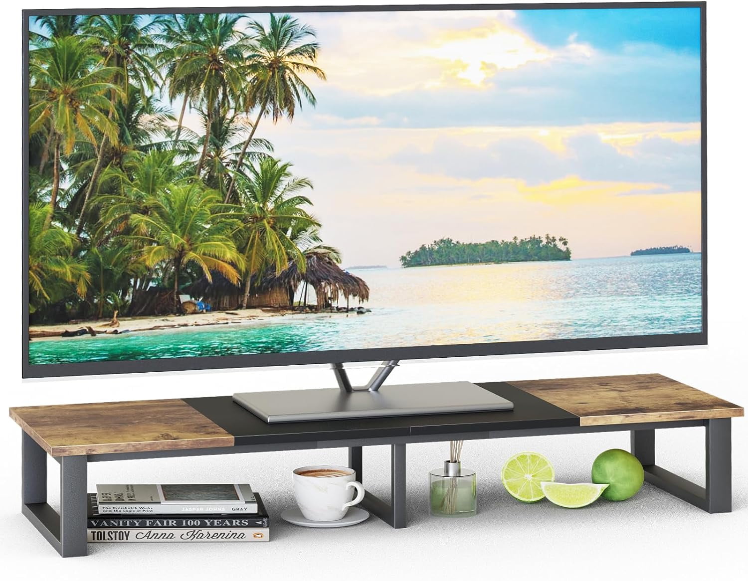 47" Large TV Riser for 32-60 inch TV, TV Riser Stand Shelf with Steel ...