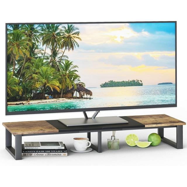47" Large TV Riser for 32-60 inch TV, TV Riser Stand Shelf with Steel ...