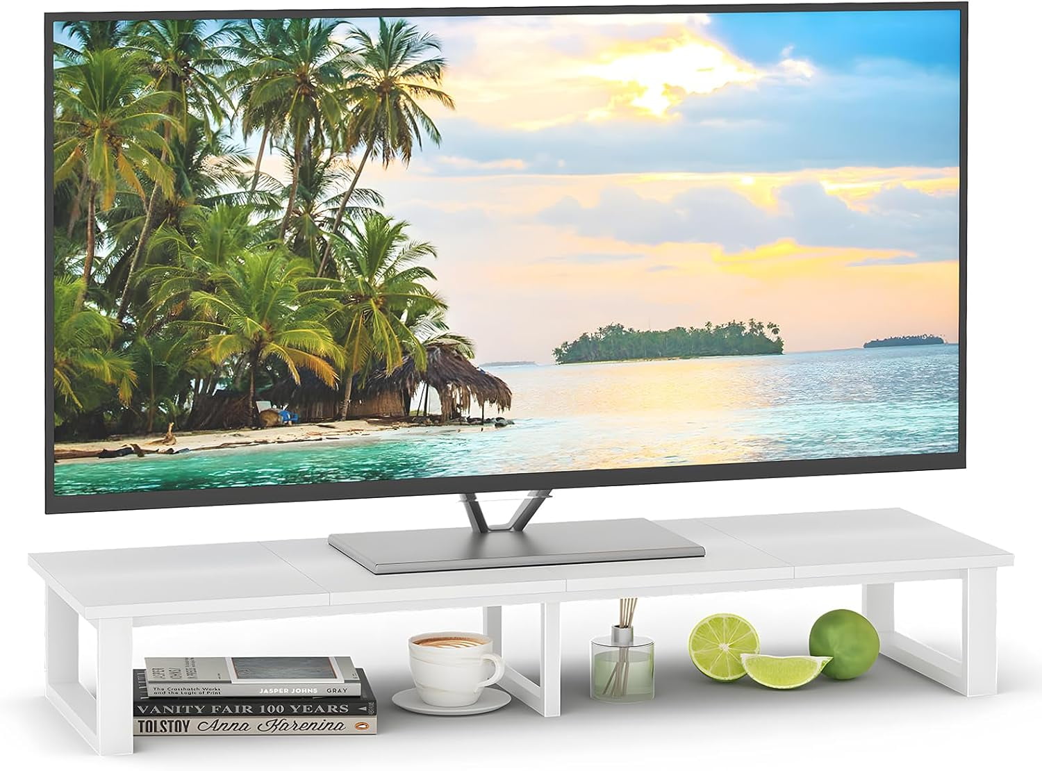 47" Large TV Riser for 32-60 inch TV, TV Riser Stand Shelf with Steel ...