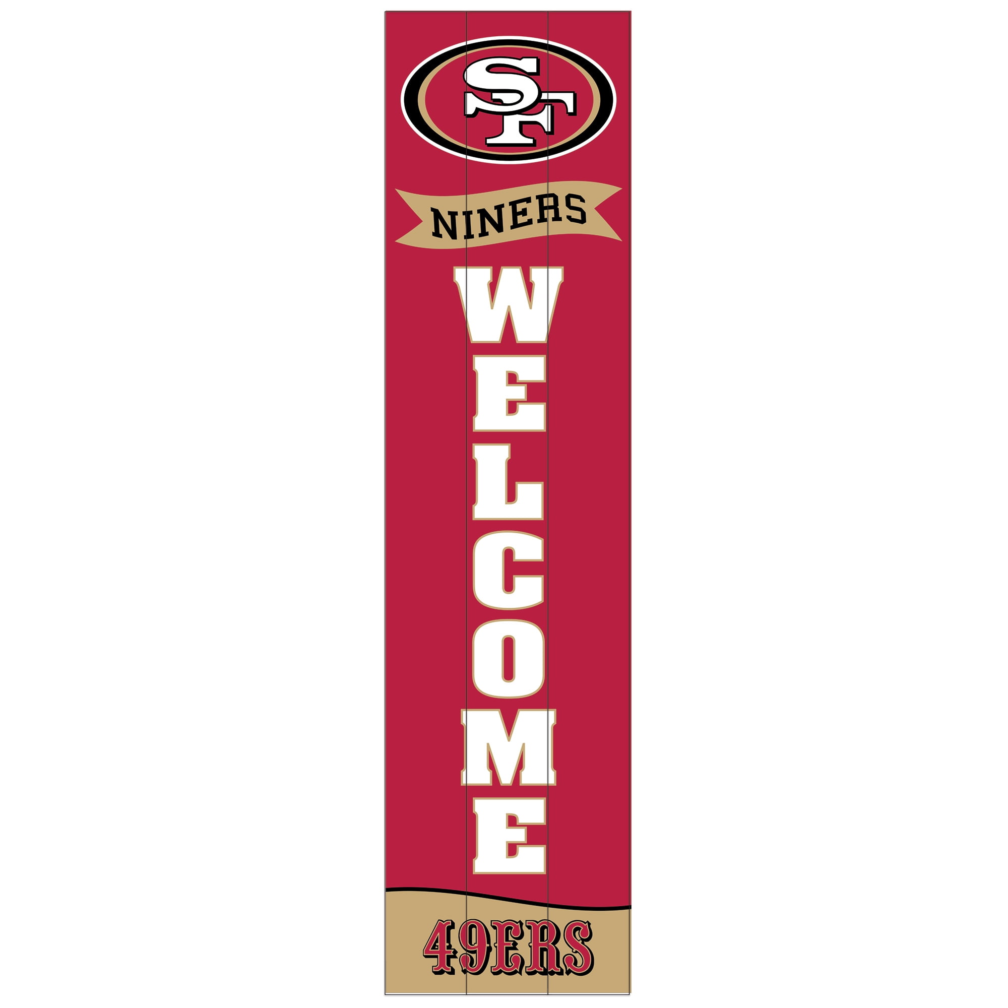 San Francisco 49ers 47" Leaner Fan Sign - Walmart.com