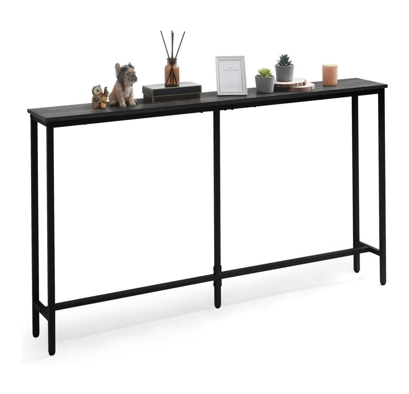 47” Narrow Long Console Tableau for Entryway, Classic Design Sofa Narrow Long for Living Room ...