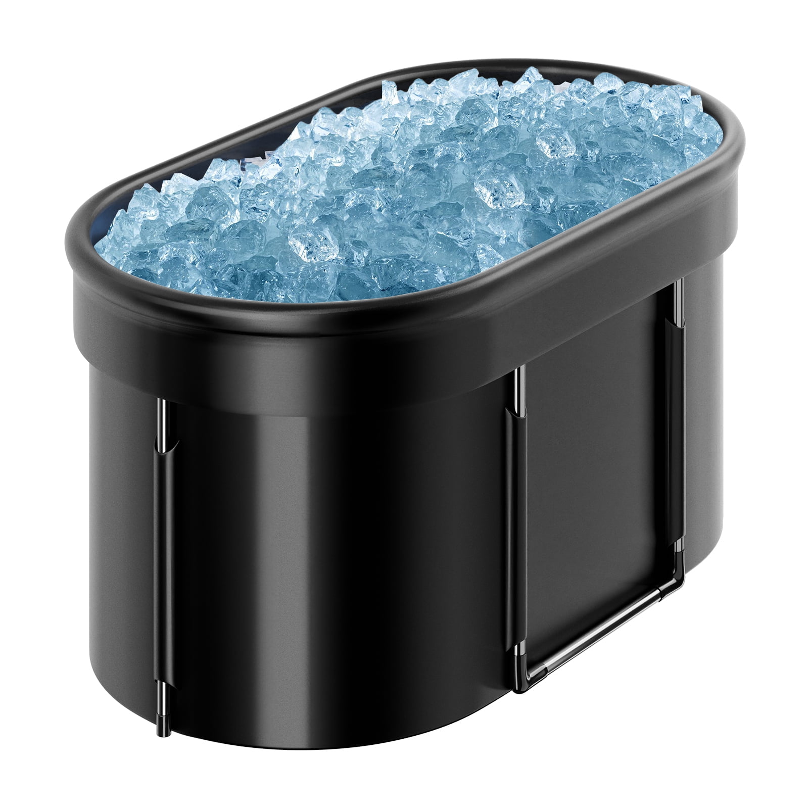 47" Oval Ice Bath Tub with Cover, Portable Cold Plunge Tub, Ice Bath ...