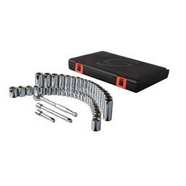 47 PIece 3/8" Drive 6 Point Chrome Socket Set - Walmart.com