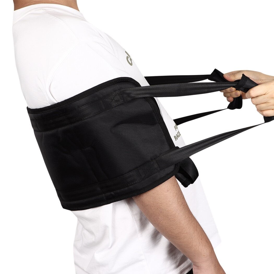 47'' Padded Bed Transfer Nursing Sling, Elderly Safety Lifting Aids Home Bed Assist Handle Back ...