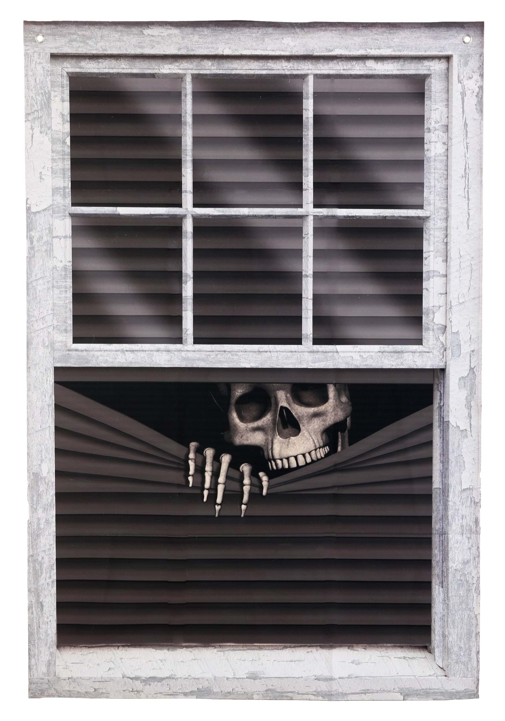 47" Peeking Skeleton Curtain Decoration - Walmart.com