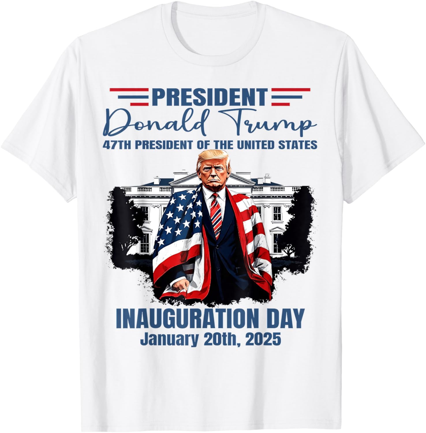 47 President Donald Trump Inauguration Day 2025 Memorabilia T-Shirt ...