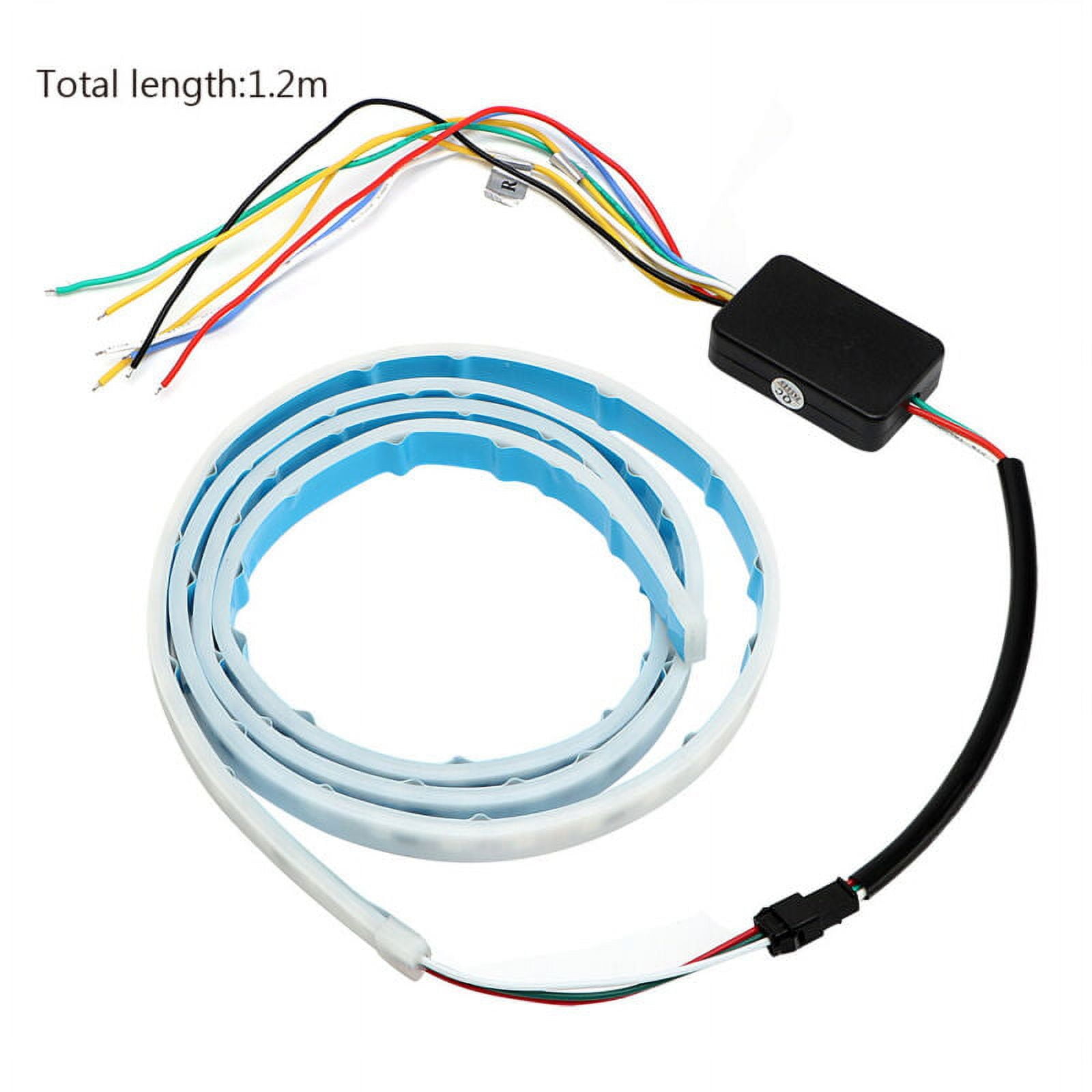 47" RGB LED Car Rear Trunk Strip Light Tailgate Brake Drive Signal ...