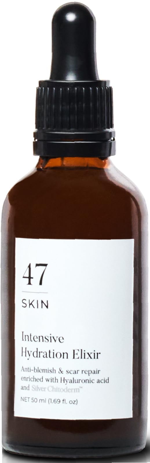 47 Skin Skin Elixir - Super Hydrating with Anti Blemish Spot Treatment Formula - Face Serum (1. ...